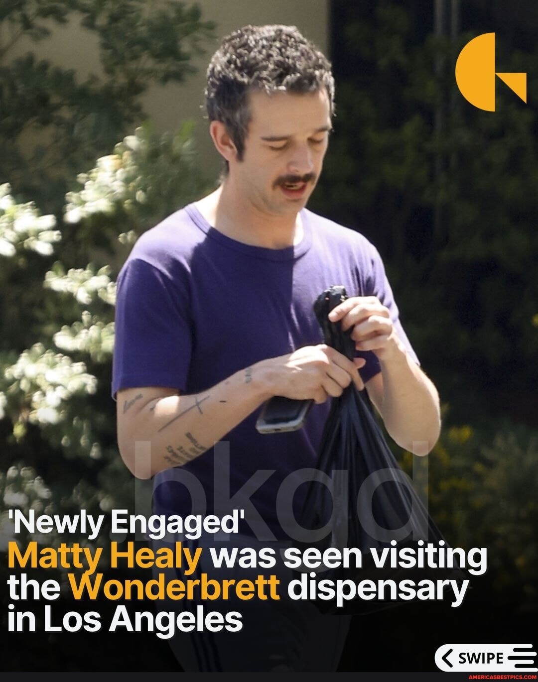 'Newly Engaged' Healy was seen visiting the Wonderbrett dispensary in ...