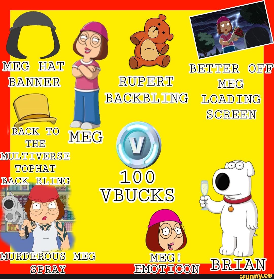 MEG HAT BETTER BANNER RUPERT MEG BACKBLING LOADING SCREEN BACK TO TO ...