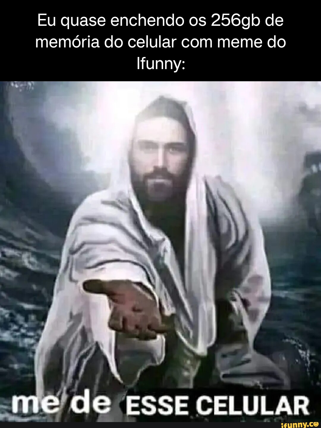 Eu quase enchendo os 256gb de memória do celular com meme do funny: me ...