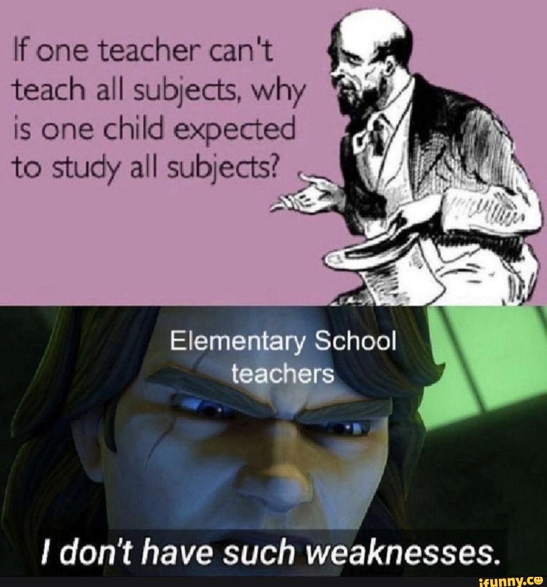 If one teacher can't teach all subjects, why is one child expected to ...