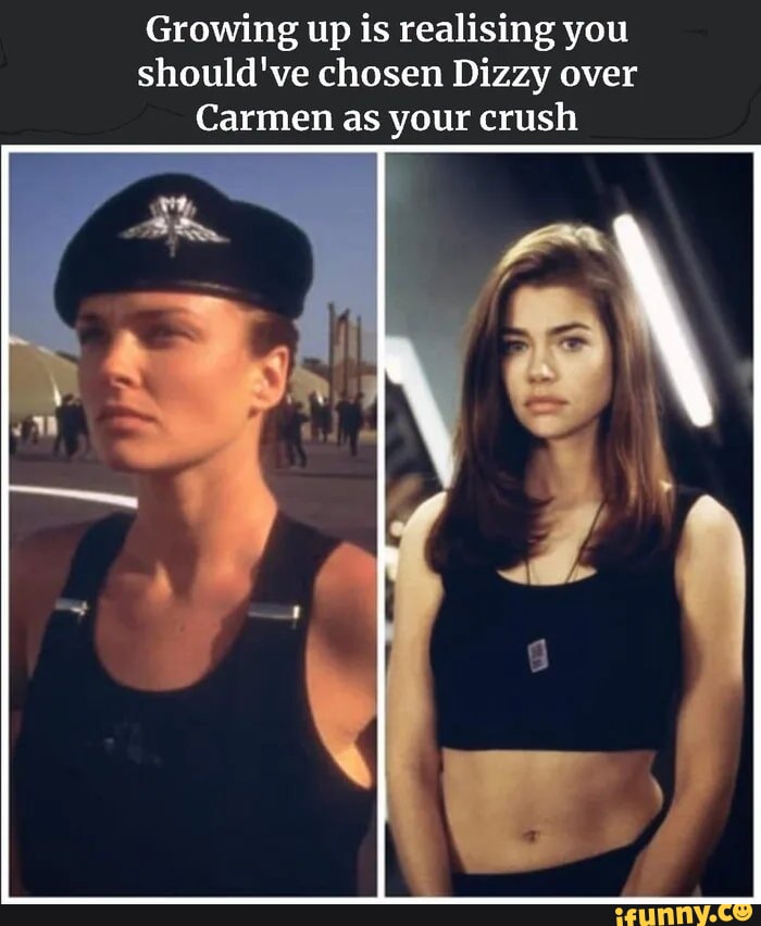 Growing up is realising you should've chosen Dizzy over Carmen as your ...