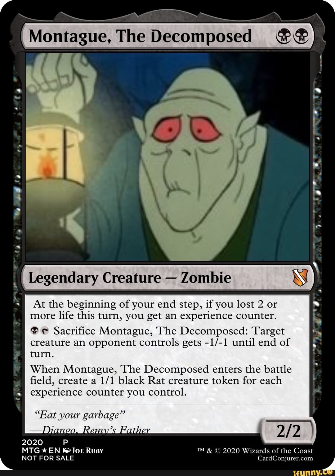 4 > Montague, The Decomposed Legendary Creature- Zombie At the ...