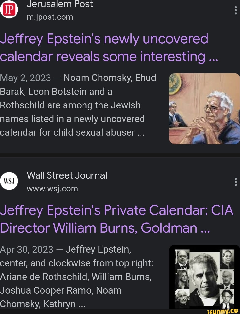 Jerusalem Post Jeffrey Epstein's newly uncovered calendar reveals some interesting May 2, 2023 ...