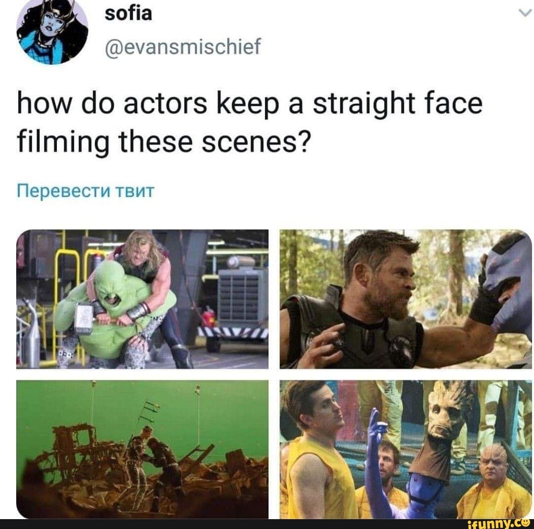 How do actors keep a straight face filming these scenes? l‘lepeBeCTM ...
