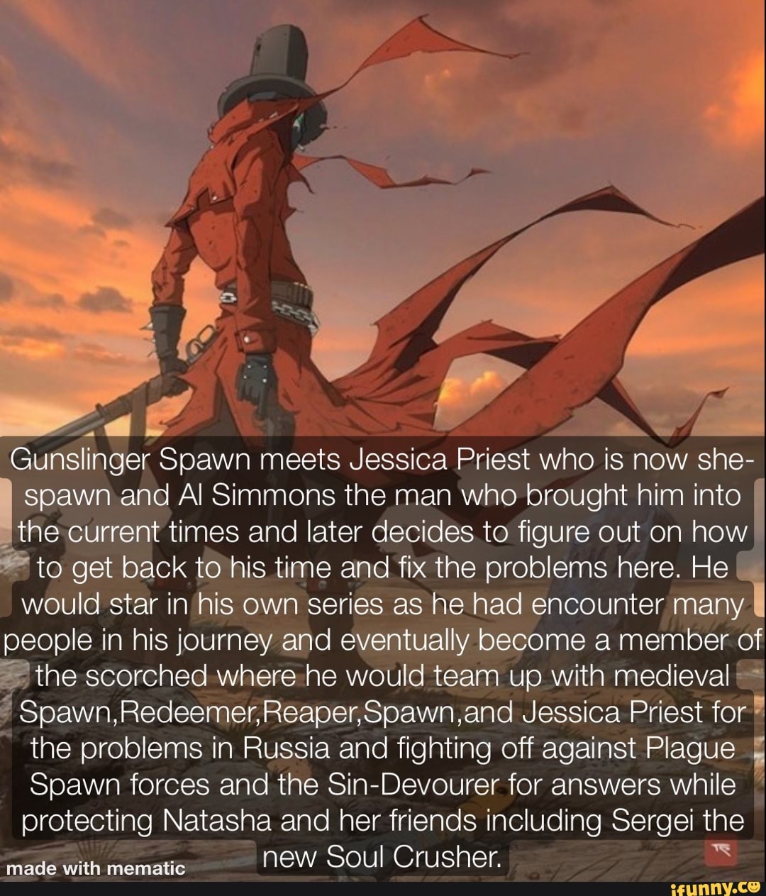 Gunslinger Spawn meets Jessica Priest who is now she- spawn and Al ...
