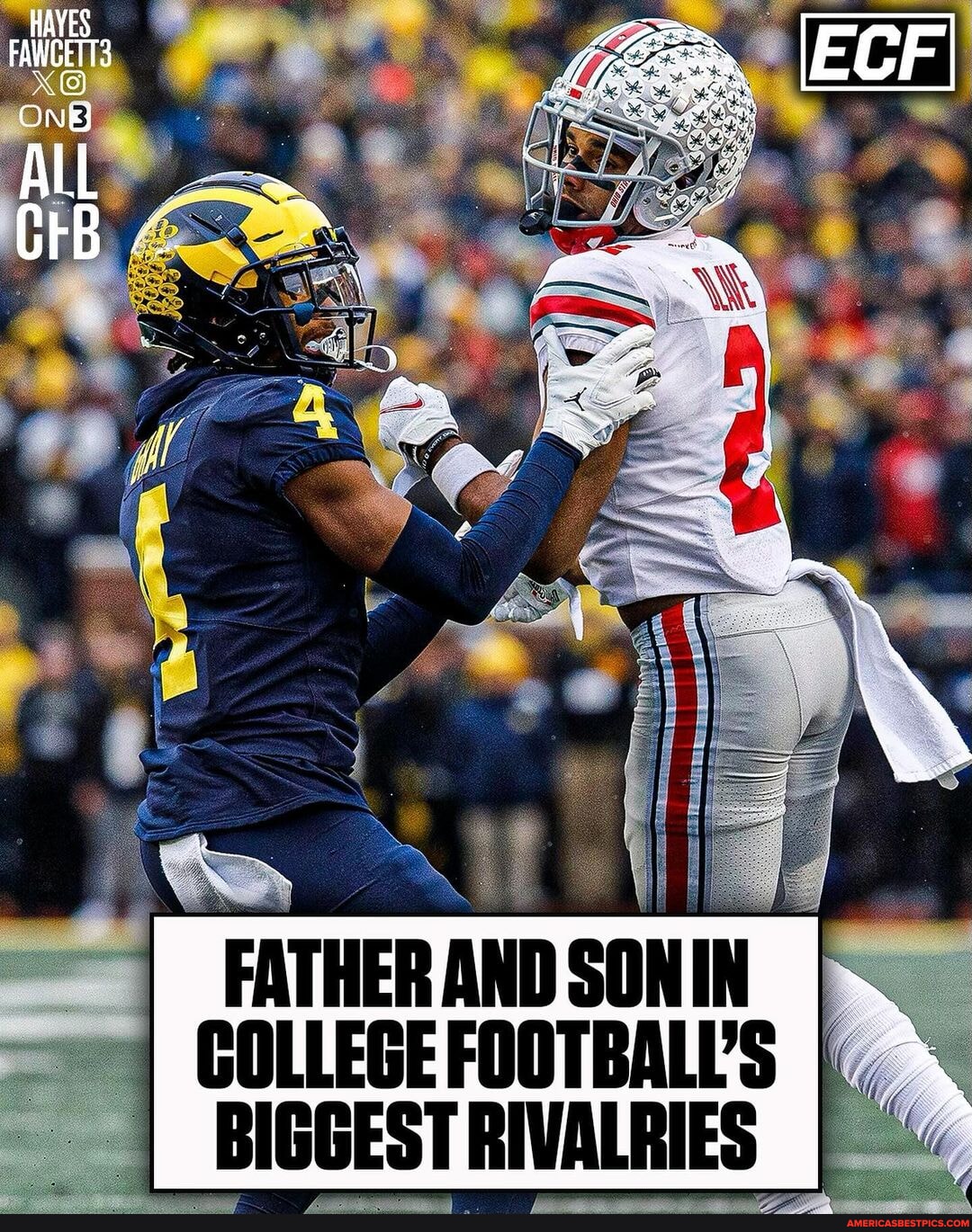 Father and son in CFBs biggest Rivalries Happy Fathers Day Thoughts ...