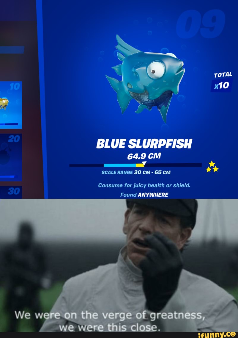 TOTAL 10 BLUE SLURPFISH 10 64.9 CM SCALE RANGE BO - GS Consume for ...