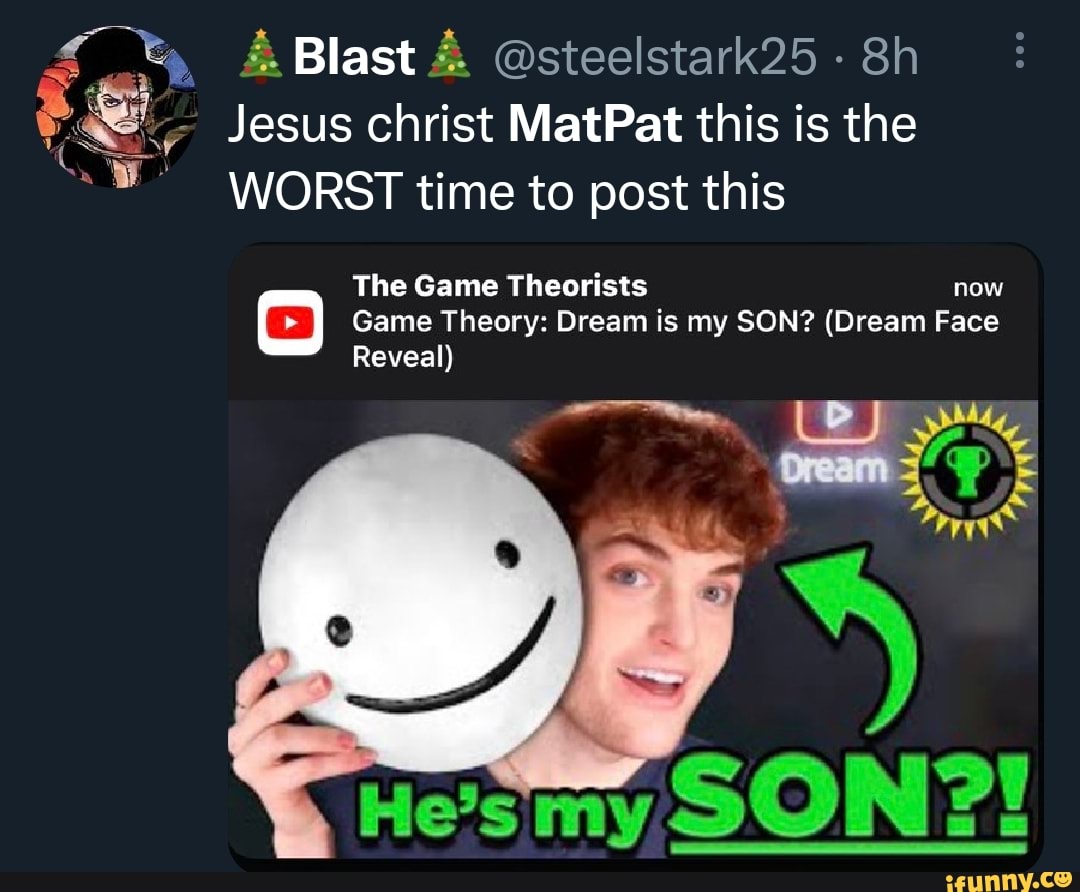 Blast & @steelstark25 - Jesus christ MatPat this is the WORST time to ...