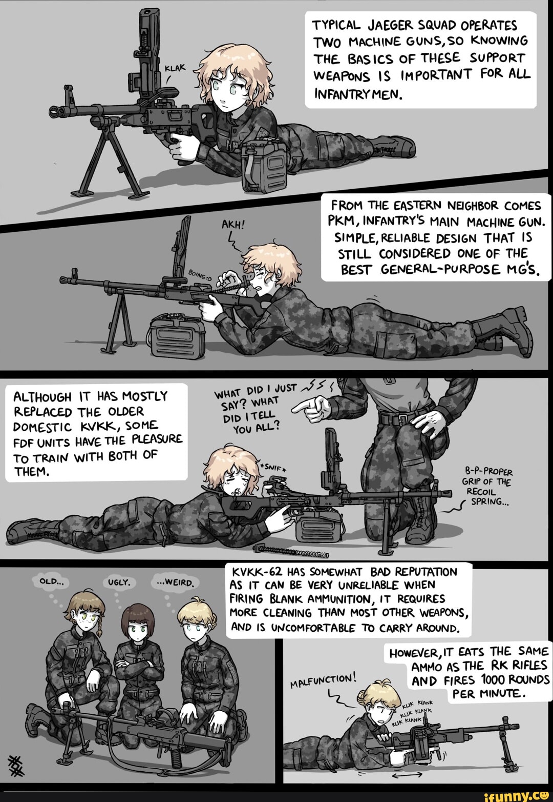 TYPICAL JAEGER SQUAD OPERATES TWO MACHINE GUNS,SO KNOWING THE BASICS OF ...