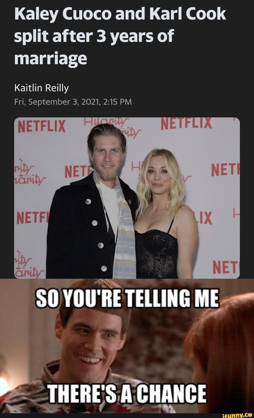 Kaley Cuoco and Karl Cook split after 3 years of marriage Kaitlin ...