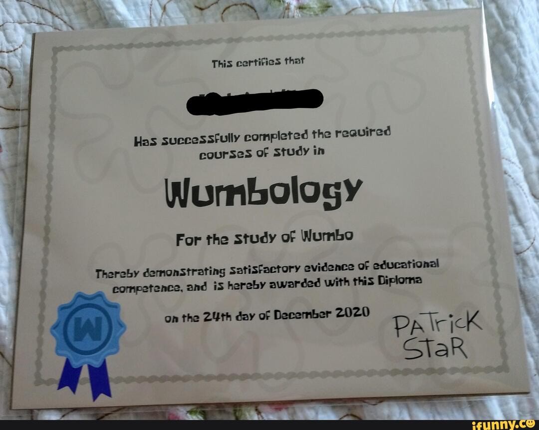 Wumbology Diploma