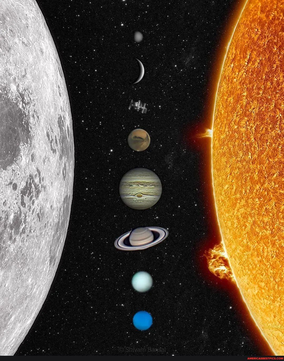 Solar System Family Portrait 🌒🌏🪐 Which one is your favorite planet? 🌌 ...