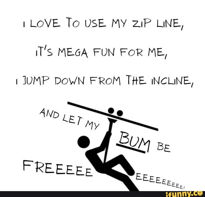 LOVE To USE MY ziP LINE, IT'S MEGA FUN FOR ME, JUMP DOWN FROM THE ...