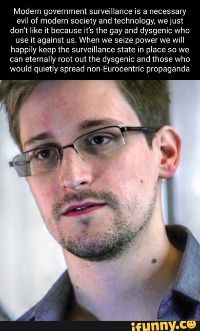 Modern government surveillance is a necessary evil of modem society and ...