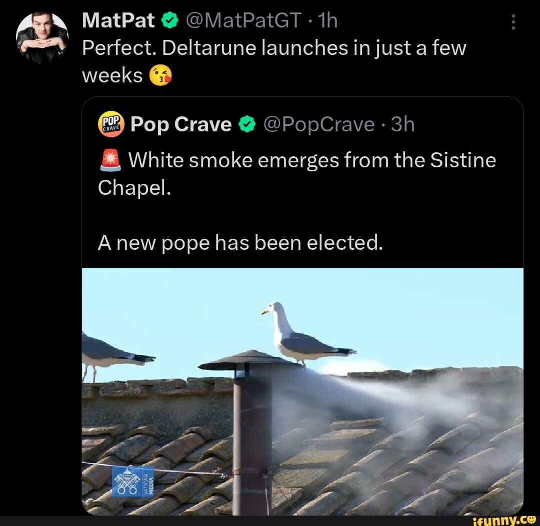 MatPat @MatPatGT th Perfect. Deltarune launches in just a few weeks ...