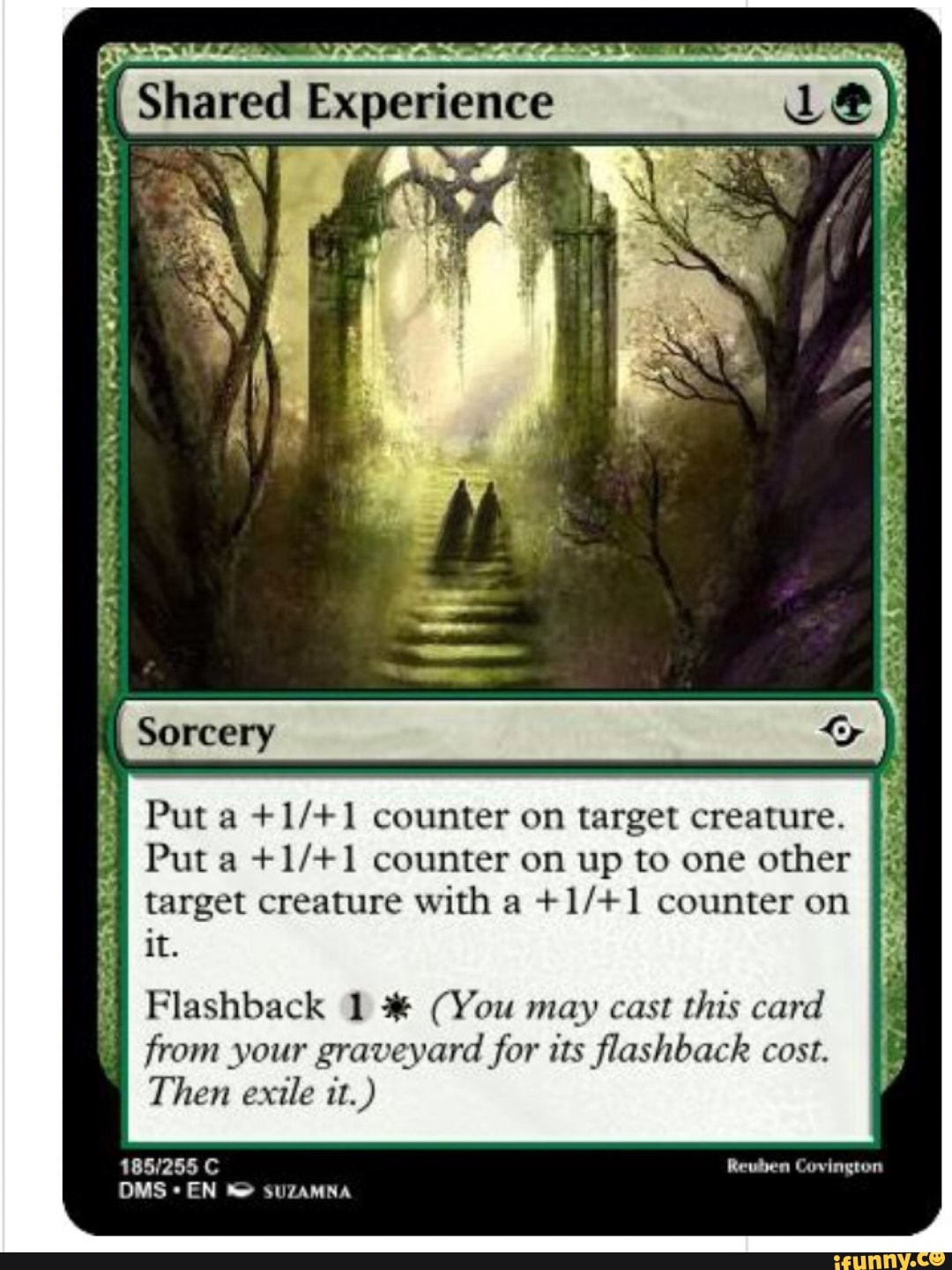 Shared Experience Le) TRET EL AN Put a counter on target creature. Put ...