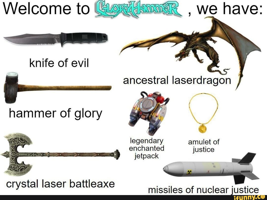 Welcome to , we have: knife of evil ancestral laserdragon hammer of ...