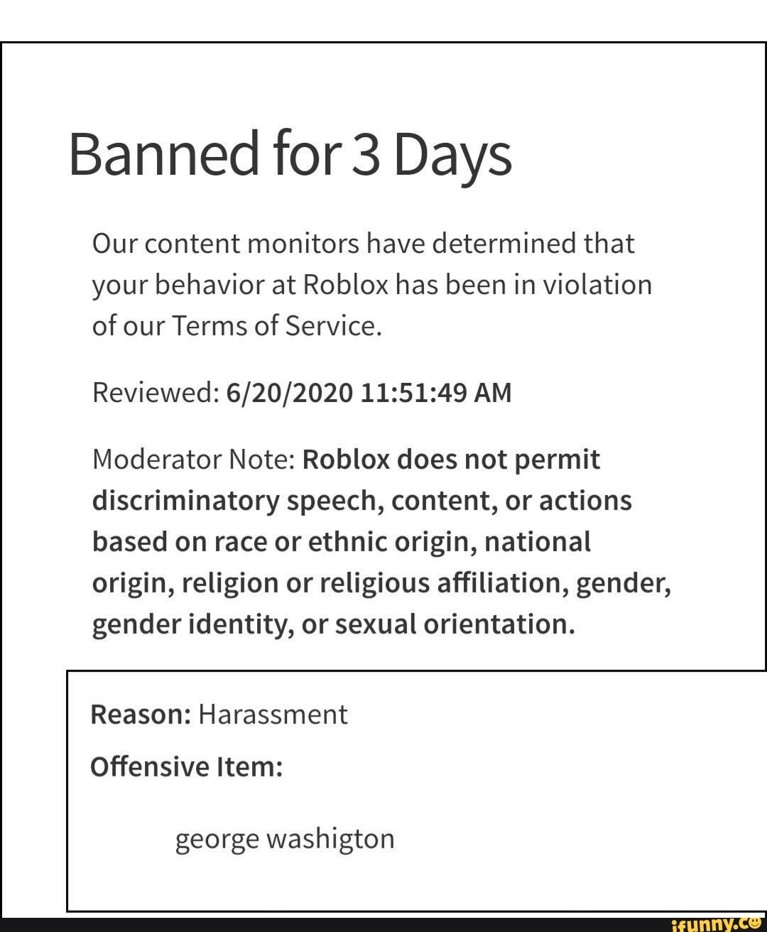 Banned for 3 Days Our content monitors have determined that your ...