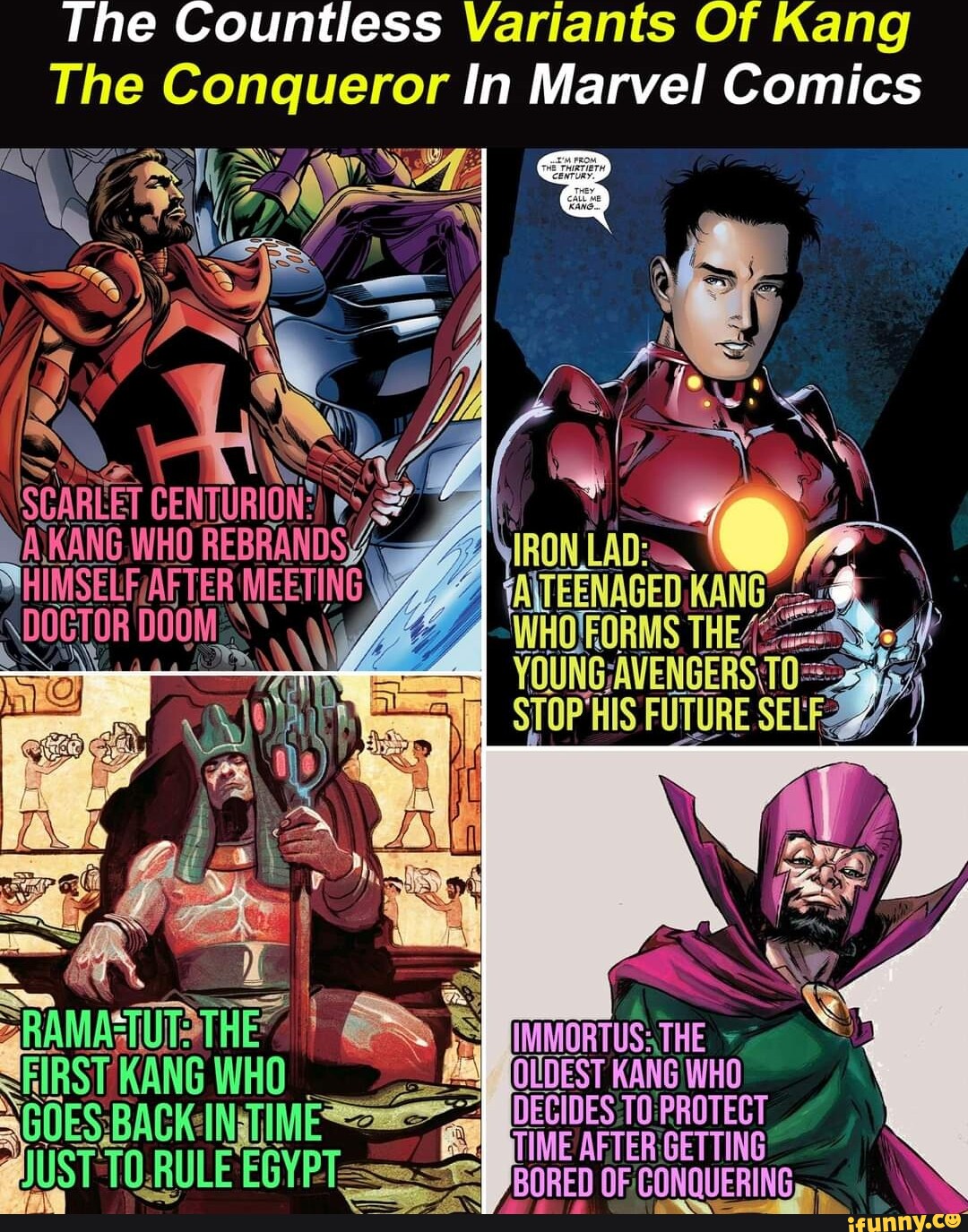 The Countless Variants Of Kang The Conqueror In Marvel Comics THE ...
