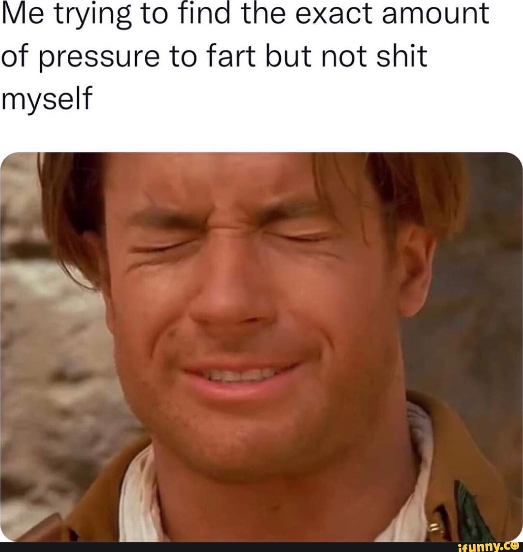 Me trying to rind the exact amount of pressure to fart but not shit ...