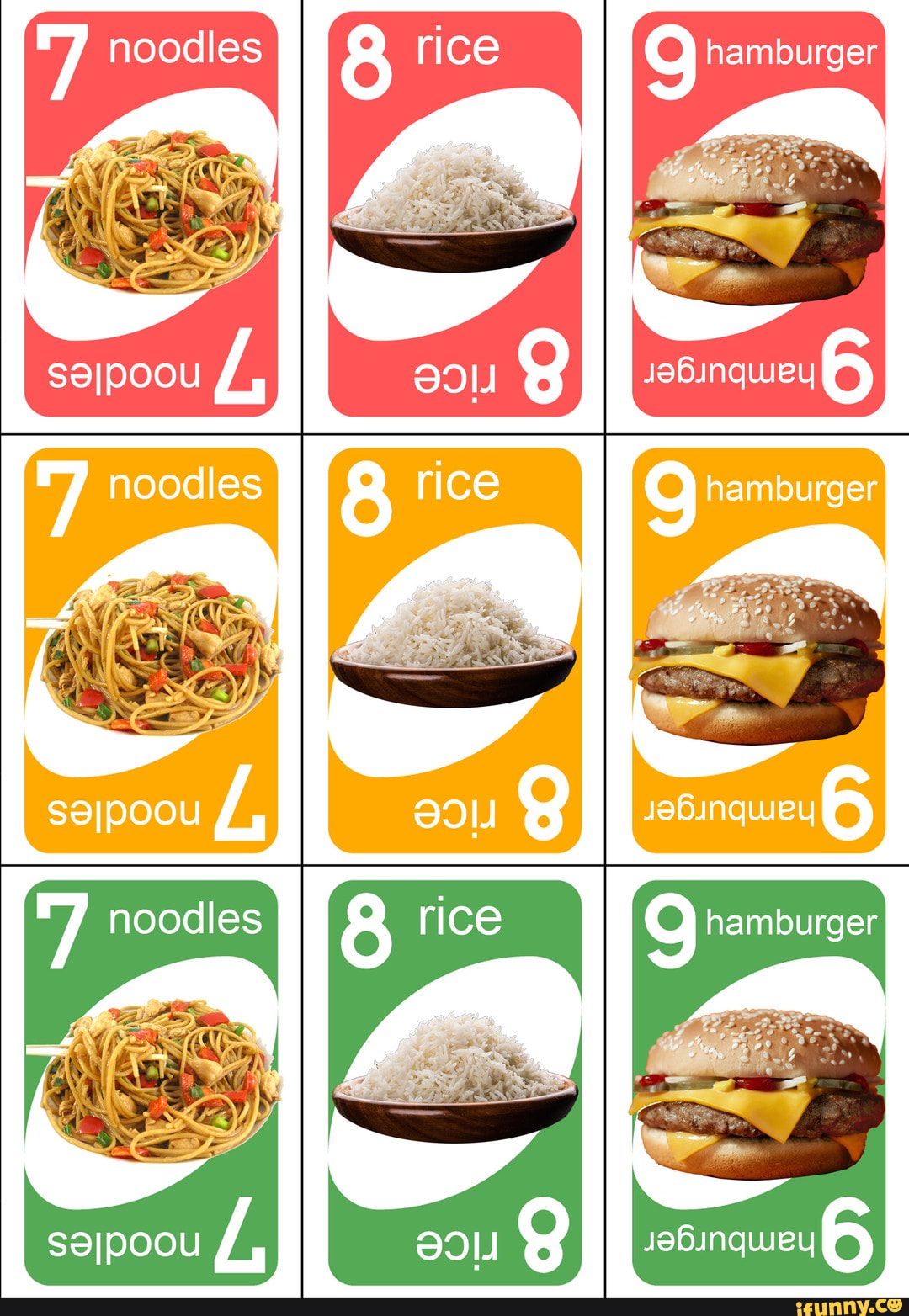 Food Uno - Cards 02 #card_games #english_language #teaching #material # ...