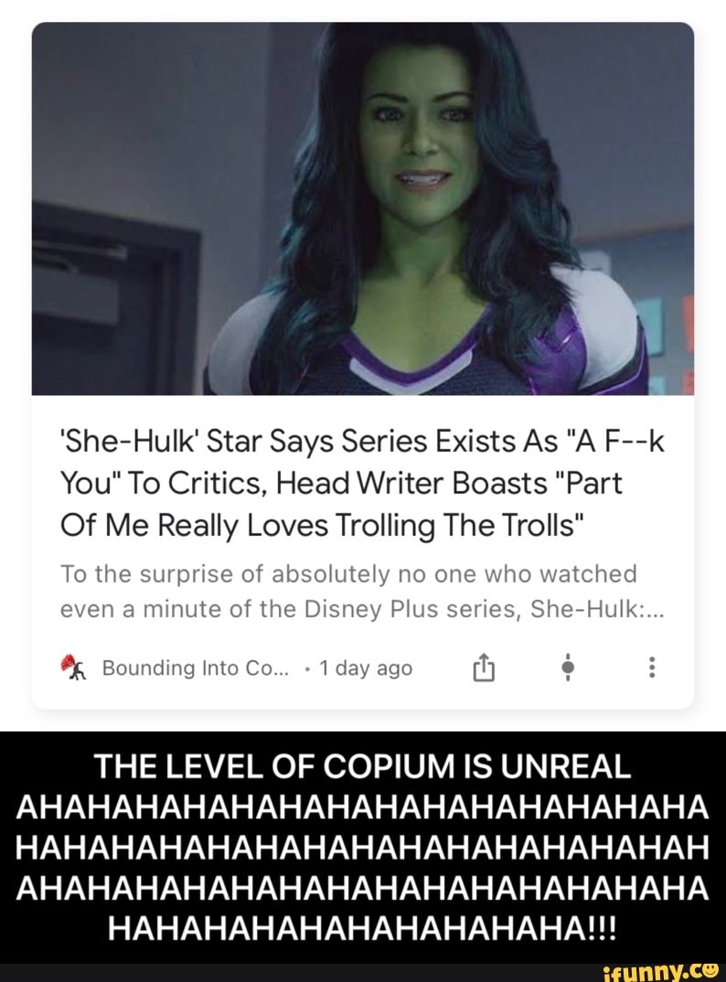 'She-Hulk' Star Says Series Exists As "A F--k You" To Critics, Head ...
