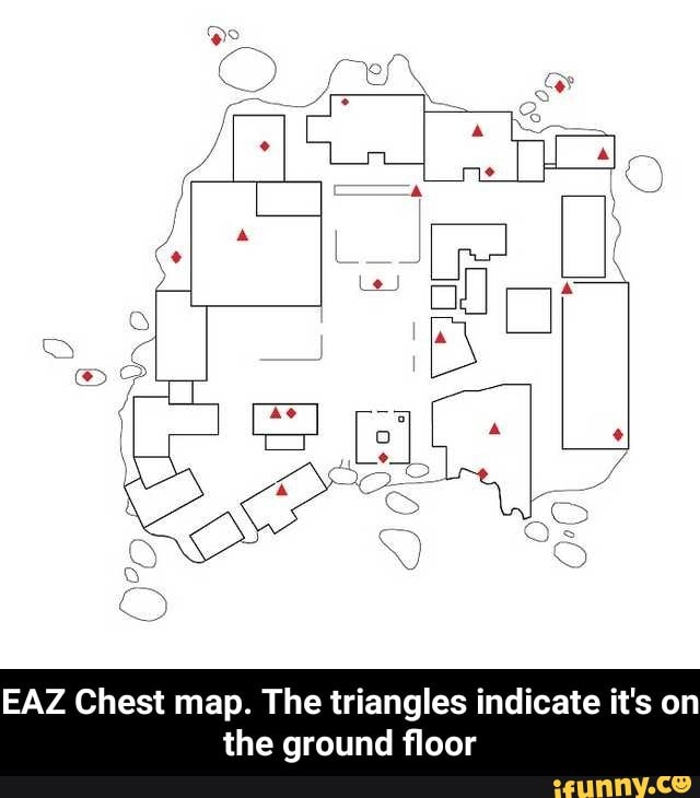EAZ Chest map. The triangles indicate it's on the ground ﬂoor - EAZ ...