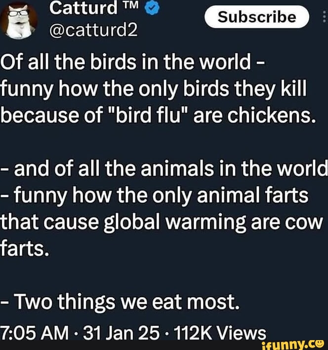 Catturd TM @catturd2 Of all the birds in the world - funny how the only ...