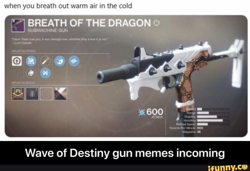 Wave of Destiny gun memes incoming - iFunny