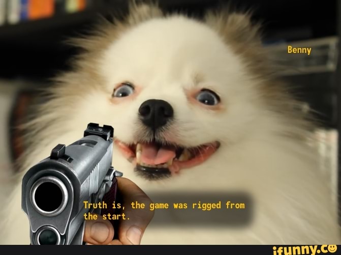 Truth is, the game was rigged from the start. - iFunny