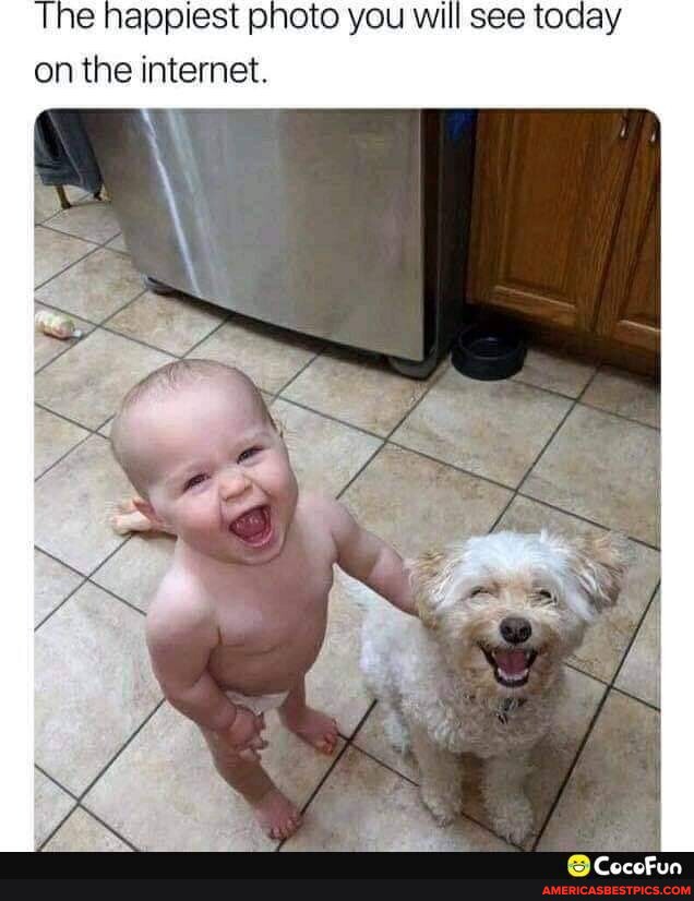 The happiest photo you will see today on the internet. CoceFun ...