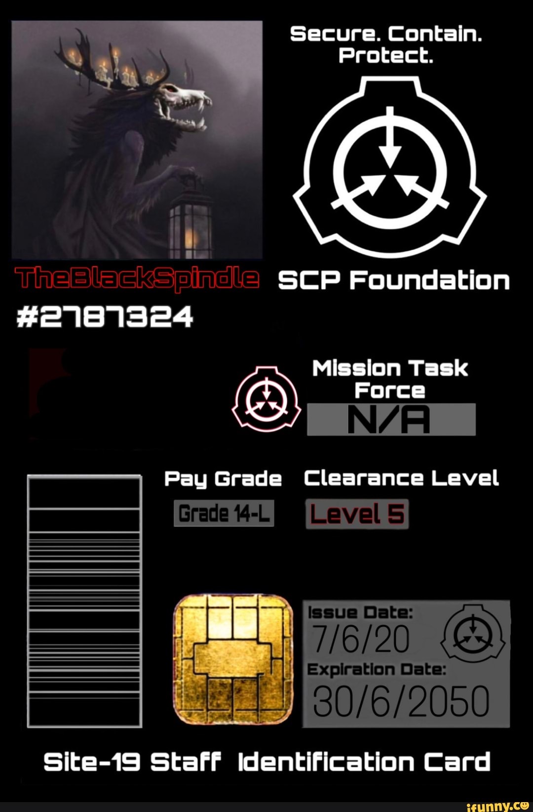 SCP Foundation One Pay Grade Clearance Level Site-19 Staff ...