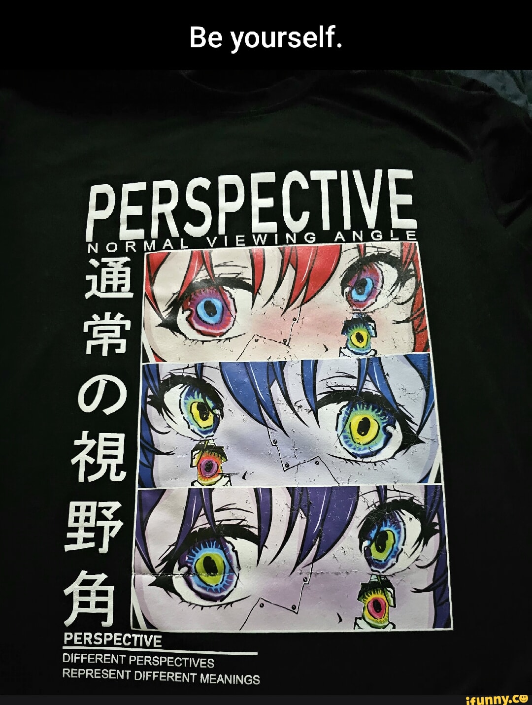 Be yourself. _ANGLE PERSPECTIVE DIFFERENT PERSPECTIVES REPRESENT ...