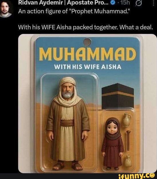 Rievan AycemirI Apostate Pro... An action figure of "Prophet Muhammad ...