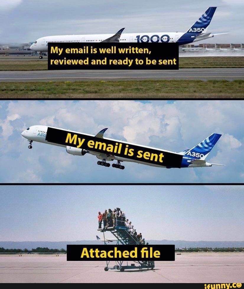 My email is well written, reviewed and ready to be sent - iFunny