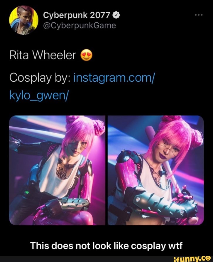 Cyberpunk 2077 @CyberpunkGame Rita Wheeler Cosplay by: instagram.com ...
