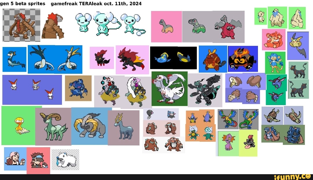PPR ow gen 5 beta sprites gamefreak TERAleak oct. 11th, 20: - iFunny