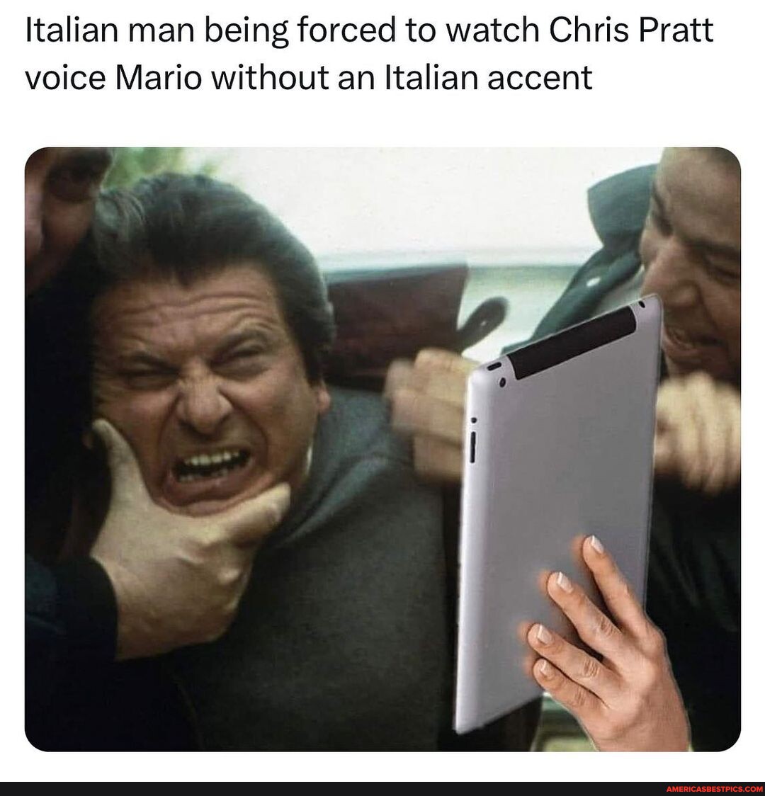It is I, Mario - Italian man being forced to watch Chris Pratt voice ...