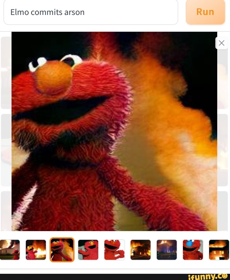 Elmo commits arson - iFunny