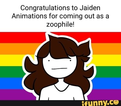 Congratulations to Jalden Animations for coming out as zoophile! - iFunny