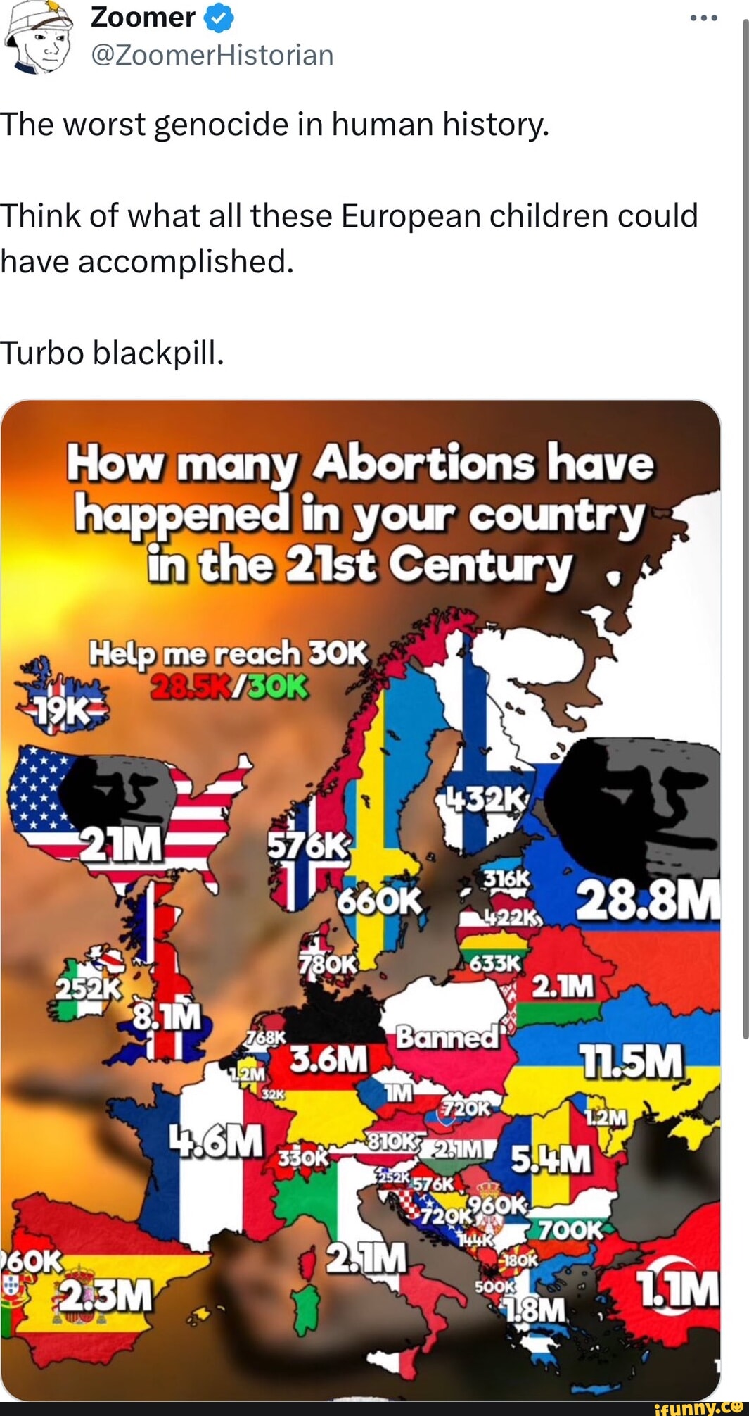 Zoomer @ @Zoomerhistorian he worst genocide in human history. Think of ...