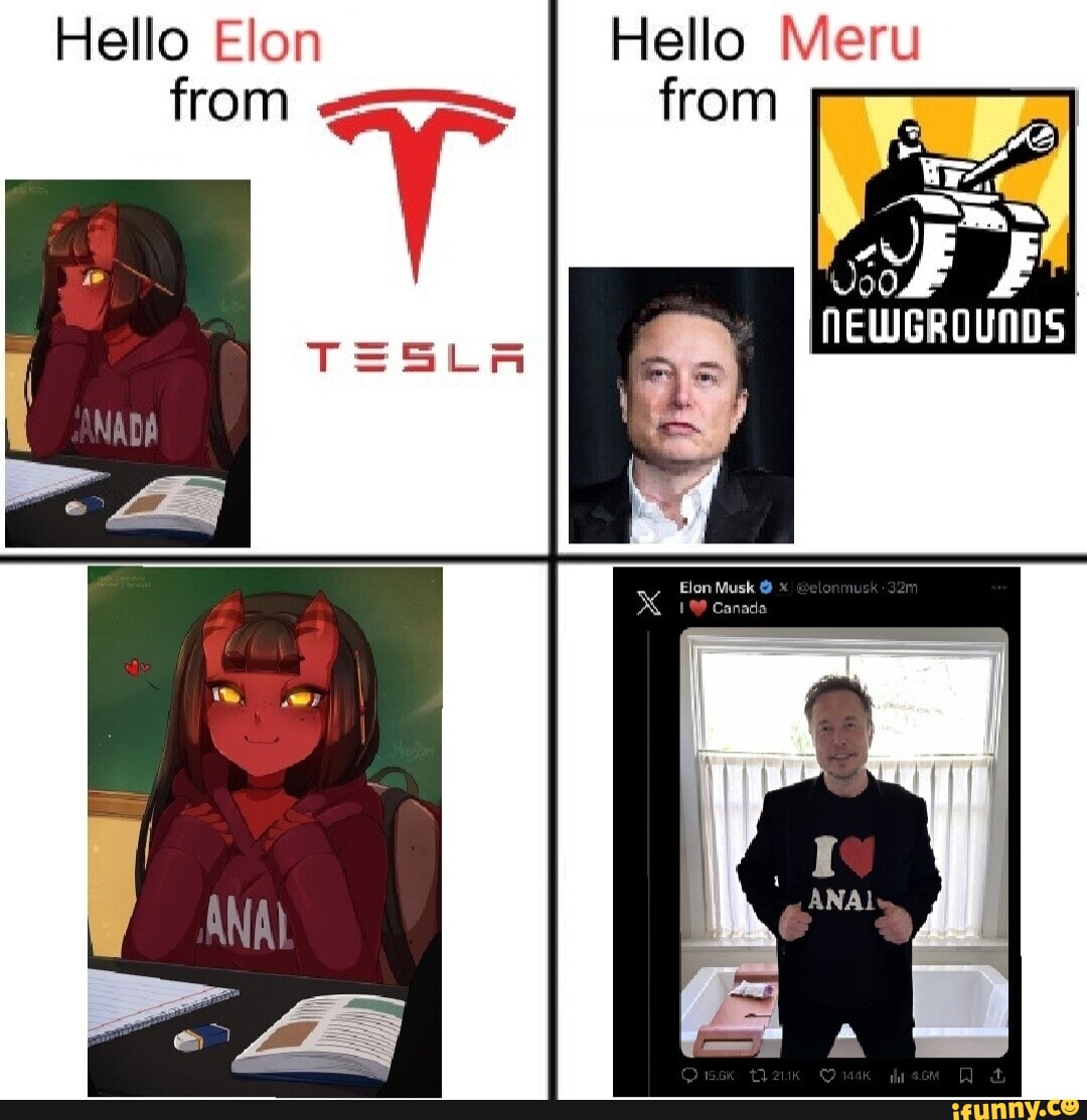 Hello Meru from Hello Elon from NEWGROUNDS - iFunny