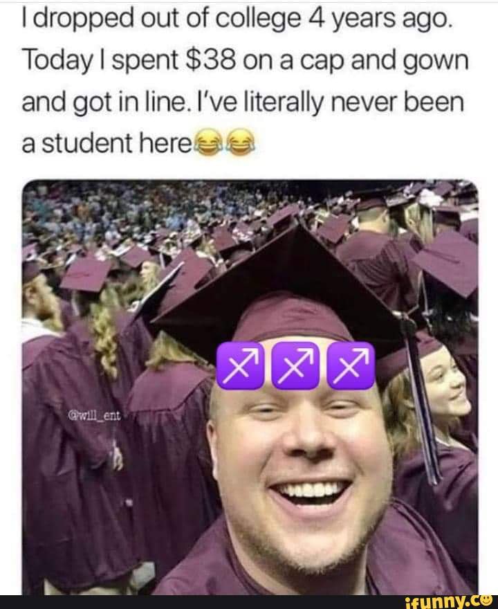 This is so problematic 🙄 - I dropped out of college 4 years ago. Today ...