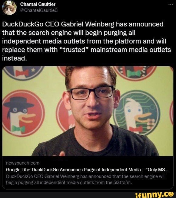 Chantal Gaultier DuckDuckGo CEO Gabriel Weinberg has announced that the ...
