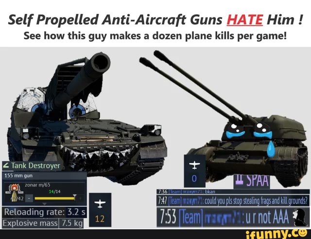 Self Propelled Anti-Aircraft Guns HATE Him ! See how this guy makes a ...
