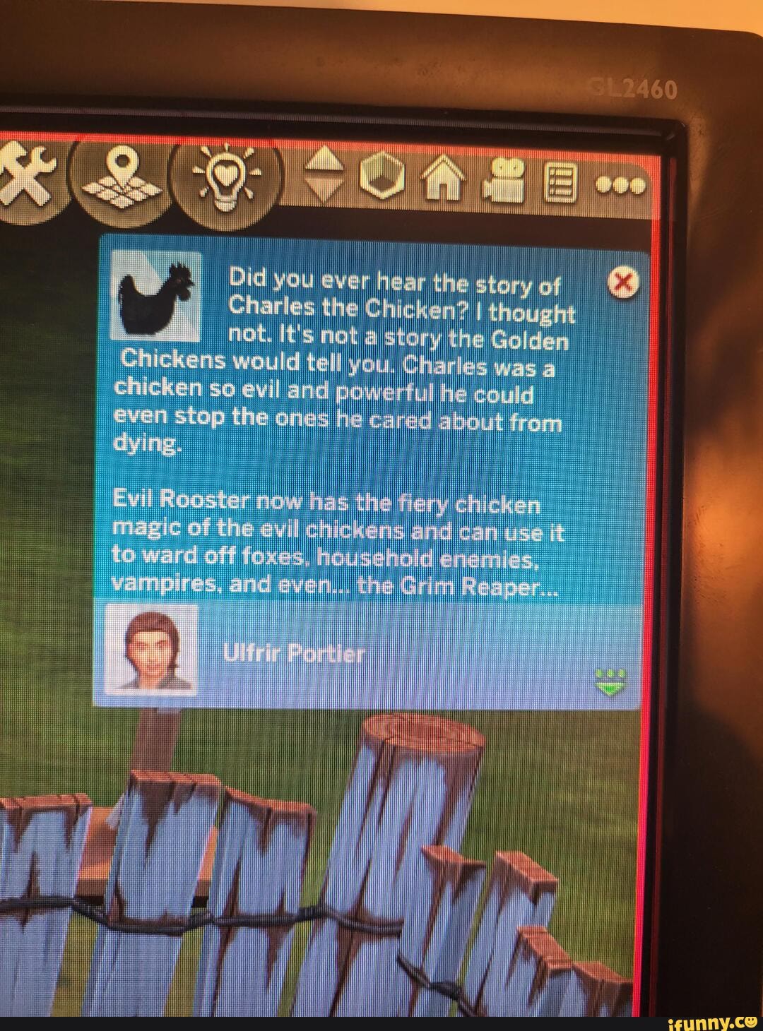 On ever storyor Charles the Chicken? I thought not. It's Story the ...