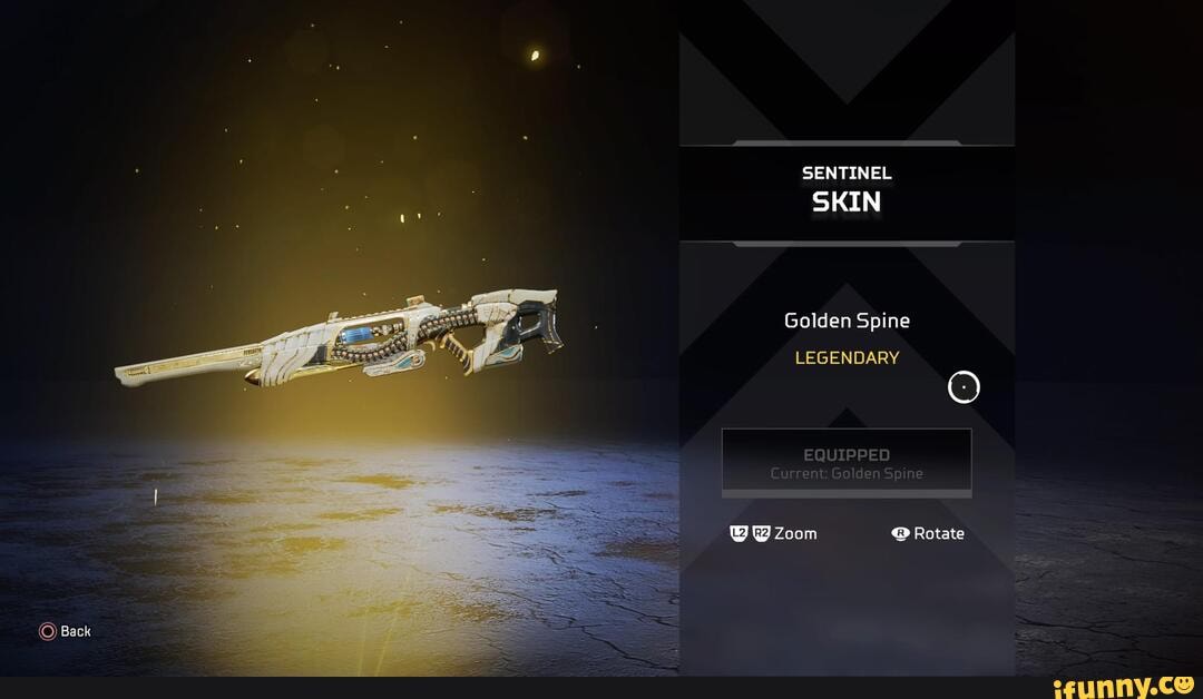 SENTINEL SKIN Golden Spine LEGENDARY EQUIPPED Current: Golden Spine ...
