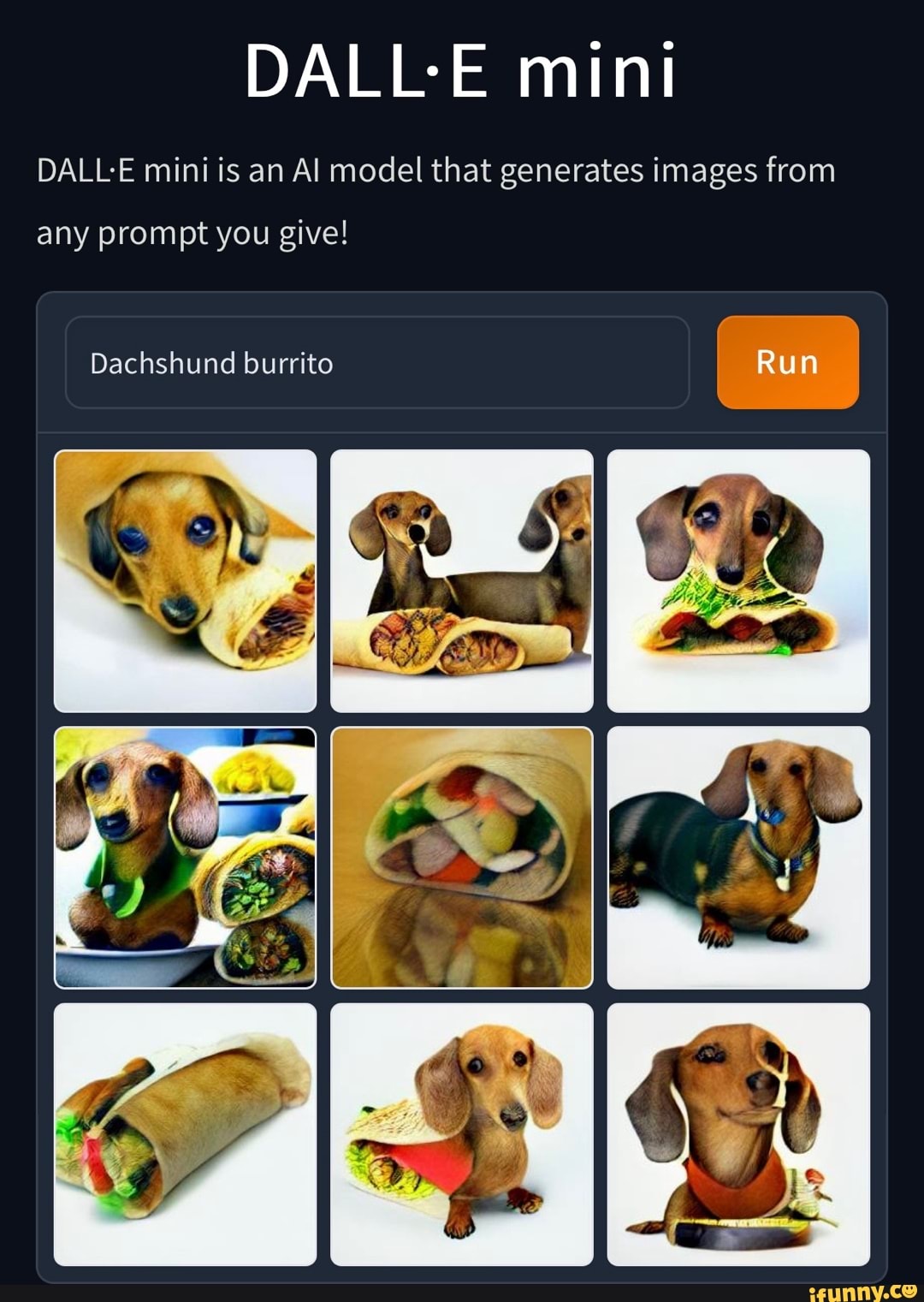 DALL-E mini DALL-E mini is an Al model that generates images from any ...