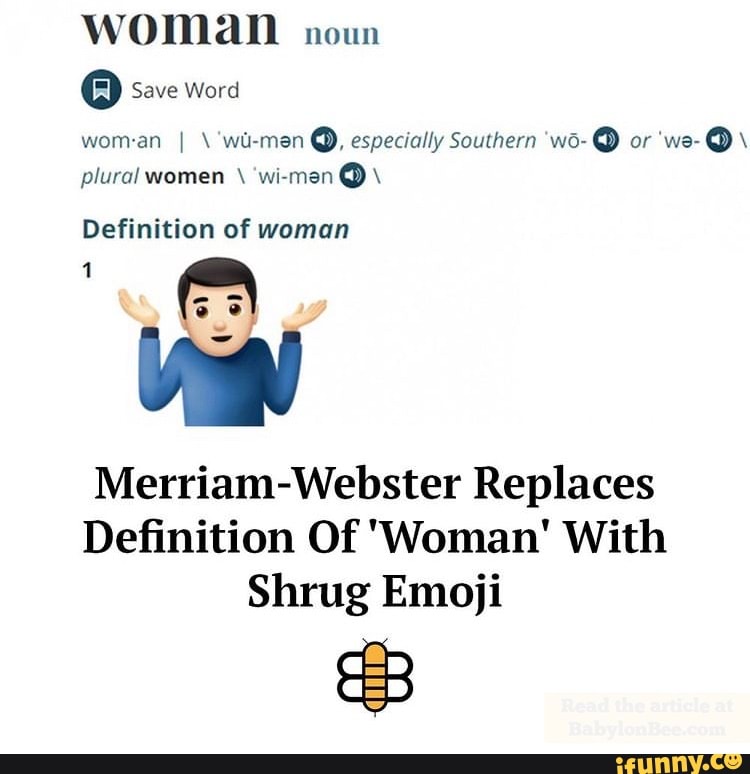 Woman noun Save Word wom-an I \'wu-men especially Southern or we ...