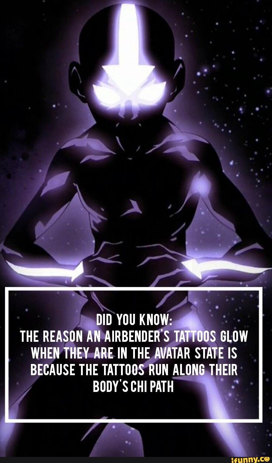 OS DID YOU KNOW: THE REASON AN AIRBENDER'S TATTOOS GLOW WHEN THEY ARE ...